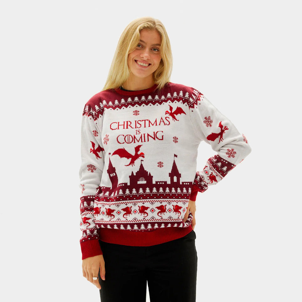 Christmas is Coming Couples Christmas Jumper – Christmas Jumper Shop